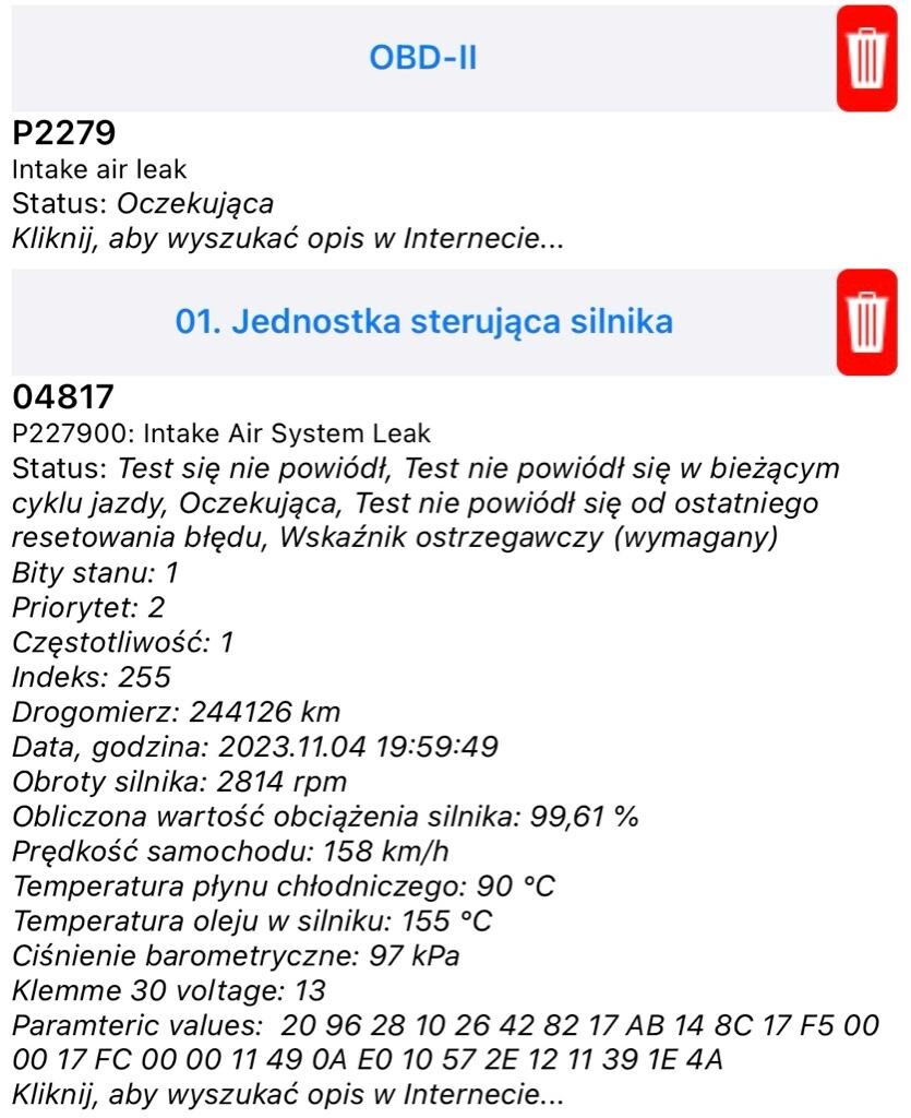 Błąd P029900,P227900 - Usterki w Octavii - Octavia.team