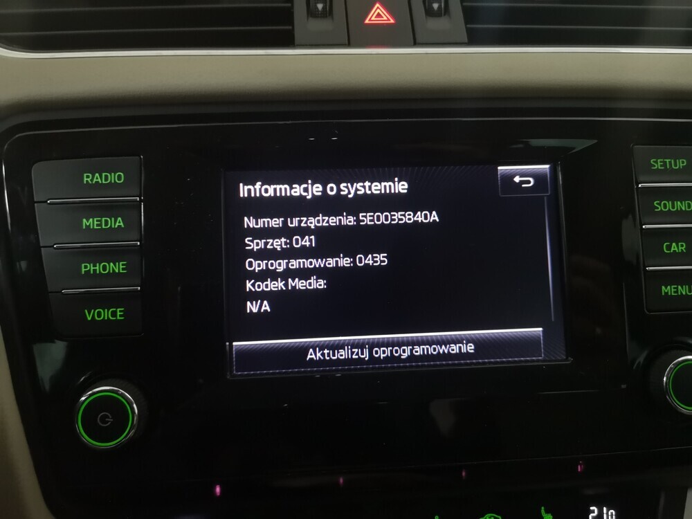 Awaria radio Bolero - Usterki w Octavii - Octavia.team